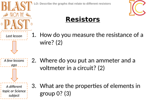 Electricity 06 07 - Resistors and IV Characteristics AQA New Physics 9 ...