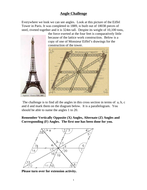 Angles Challenge | Teaching Resources
