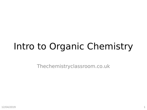 Introduction to Organic Chemistry - Naming and Isomerism (A-level ...