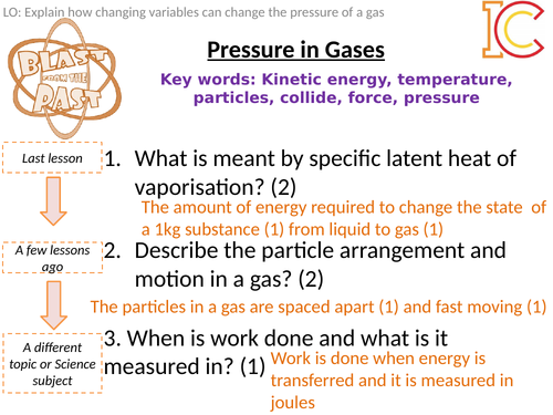 Particle Model of Matter 09 - Pressure AQA New Physics 9-1 | Teaching ...