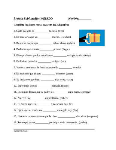 Spanish Subjunctive Worksheets Bundle: Top 8 Worksheets @45% off ...