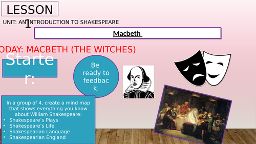 Year 7 /8 Macbeth Drama Power Point Slides | Teaching Resources