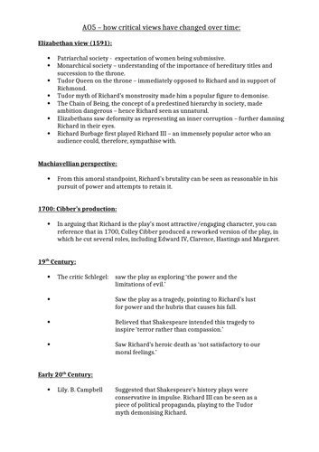 Richard III Pack | Teaching Resources