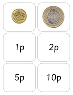Reception/Year 1 Autumn term UK coin value - 10 beginners worksheets ...