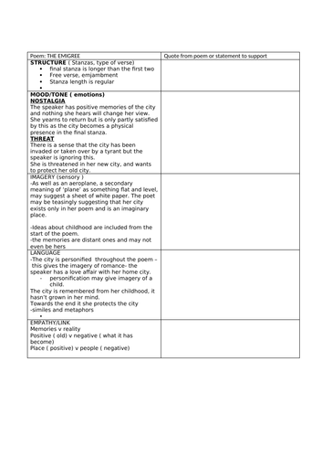 POWER AND CONFLICT POETRY work SHEETS | Teaching Resources