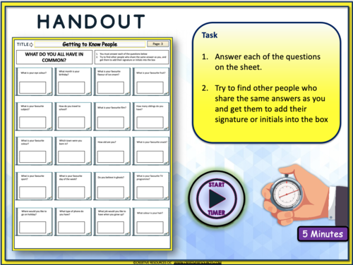 Careers - Getting to know people | Teaching Resources