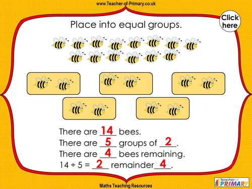 Division with Remainders - Year 3 | Teaching Resources
