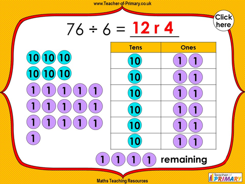Division with Remainders - Year 3 | Teaching Resources