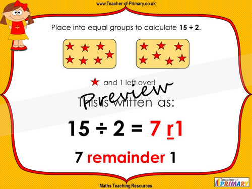 Division with Remainders - Year 3 | Teaching Resources