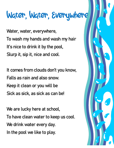 Water Poem | Teaching Resources