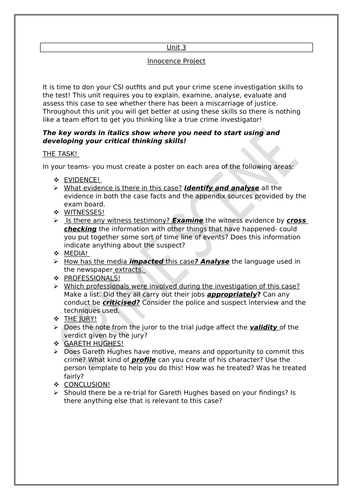 Criminology (NEW SPEC)Unit 3 Crime Scene to Court Room -An Intro to ...