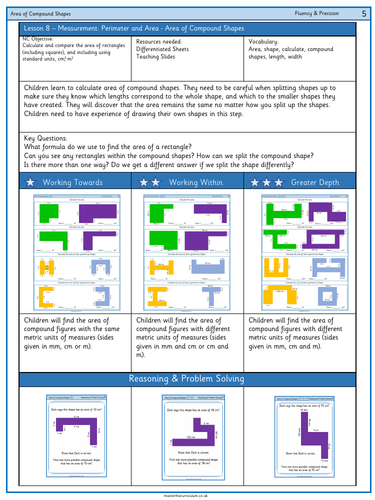 Year 5-Autumn- Block 5- Area and Perimeter Differentiated Worksheets ...