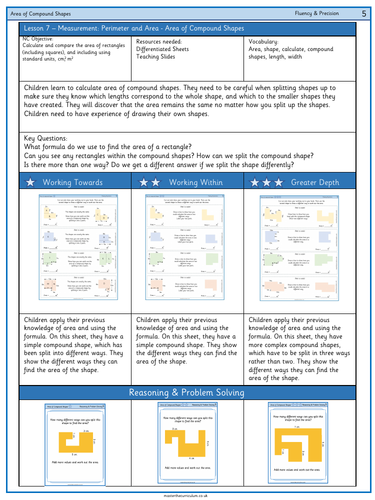 Year 5-Autumn- Block 5- Area and Perimeter Differentiated Worksheets ...
