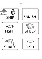 Phonics Sh sound flash cards | Teaching Resources