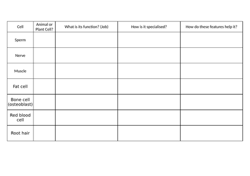 Cell Division and Differentiation AQA GCSE Biology | Teaching Resources