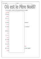 FRENCH - Noël - Où est Le Père Noël | Teaching Resources