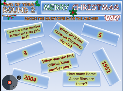 Christmas Music Quiz - Christmas Music | Teaching Resources