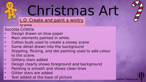 KS2 Christmas Art Unit - 7 Lessons - Planning, PowerPoints, Resources ...