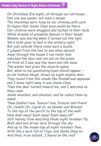 UKS2 Guided Reading - 'Twas the Night Before Christmas | Teaching Resources