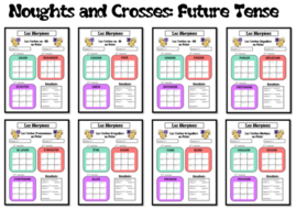 Morpions/ Noughts and Crosses- Grammar/ Conjugation Game- Future Tense ...