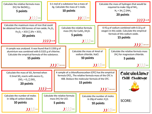 Calculations Revision Game (Differentiated) | Teaching Resources