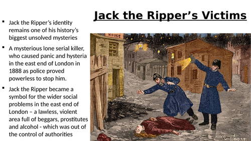 Whitechapel Section Crime and Punishment Edexcel GCSE 9 - 1 | Teaching ...