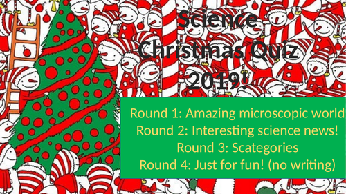 Christmas Science Quiz | Teaching Resources
