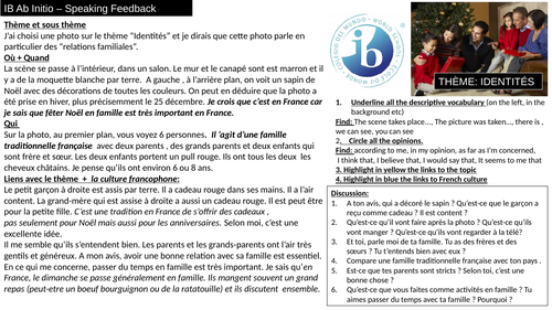 French ABI speaking: example of a picture description / presentation ...