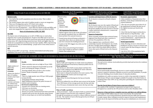 AQA GCSE Geography Knowledge Organisers | Teaching Resources
