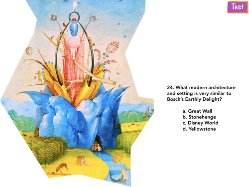Hieronymus Bosch North Renaissance Dutch Art SHOW + TEST | Teaching ...
