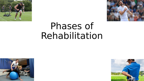 Sports Injuries Rehabilitation | Teaching Resources