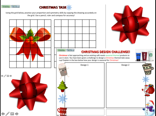 Christmas Graphic Design Challenges | Teaching Resources