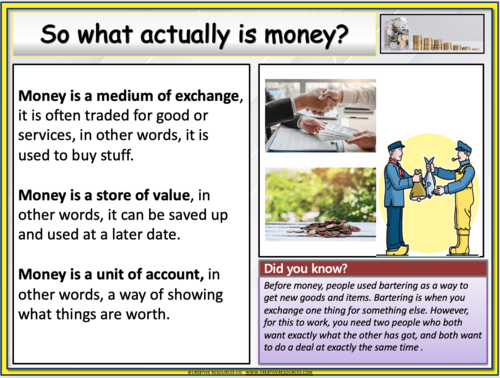 What is money? Finance Education | Teaching Resources