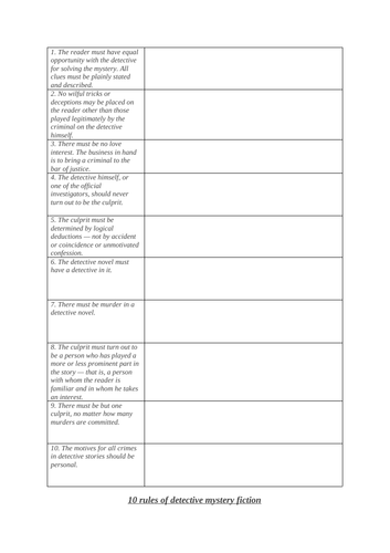And then there were none | Teaching Resources