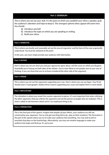 Rhetoric unit | Teaching Resources