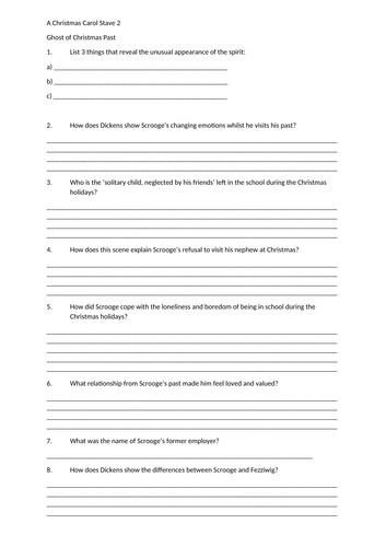 A Christmas Carol Quiz Stave 2 GCSE English Literature KS4 | Teaching ...