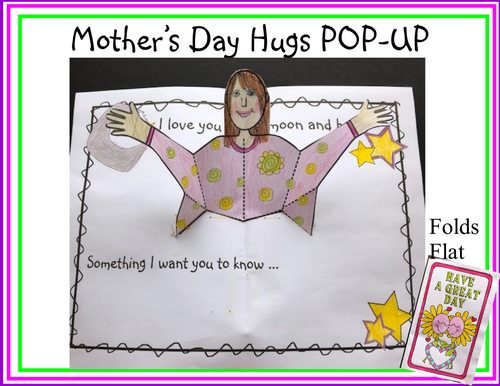Mother's Day Crafts - Mother's Day Hugs POP-UP | Teaching Resources