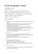 GCSE Geography- Rivers Notes (a complete comprehensive guide ...