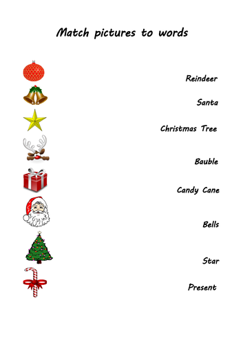 Christmas Vocabulary & Activities | Teaching Resources