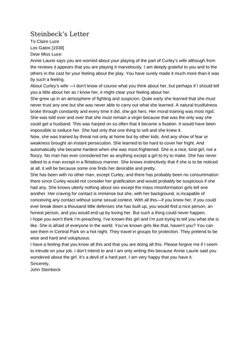 Of Mice and Men - Characters | Teaching Resources