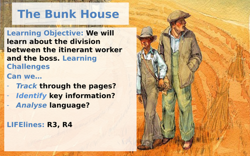 Of Mice and Men - Chapter 1 - The Bunkhouse | Teaching Resources