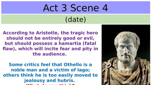 Othello Full Scheme of Work | Teaching Resources
