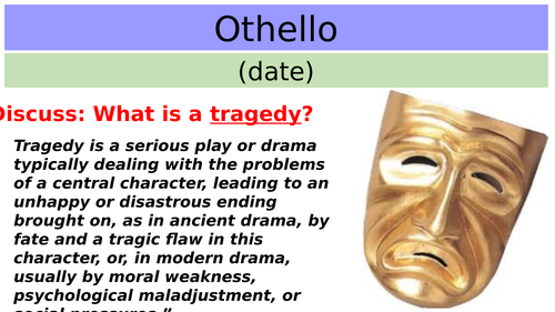 Othello Full Scheme of Work | Teaching Resources