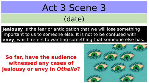 Othello Full Scheme of Work | Teaching Resources