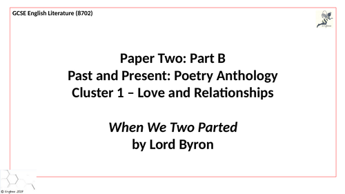 When We Two Parted | Teaching Resources