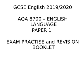 AQA English Language Paper 1 Revision Booklet | Teaching Resources