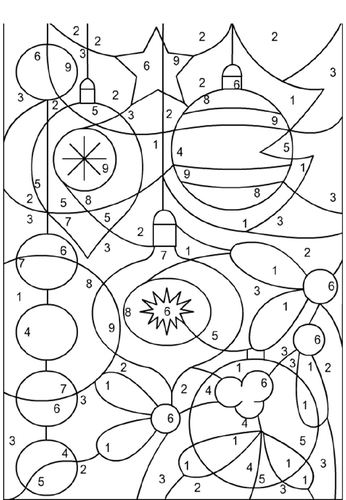 Science Christmas Colour by Numbers | Teaching Resources