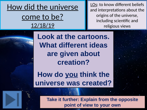Origins of the universe AQA GCSE: Making a 3D world of beliefs ...