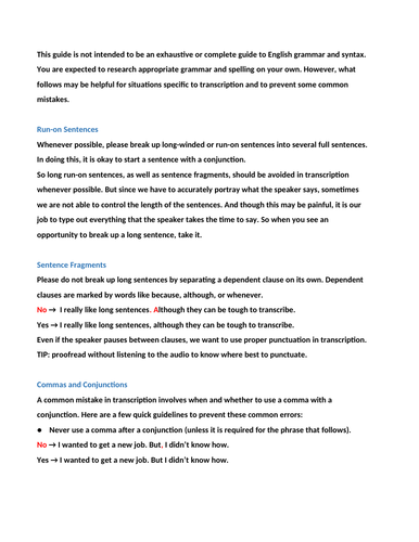 Punctuation for ESL Students | Teaching Resources