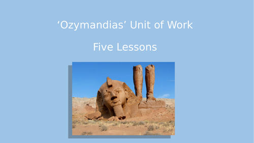 Ozymandias Lessons | Teaching Resources